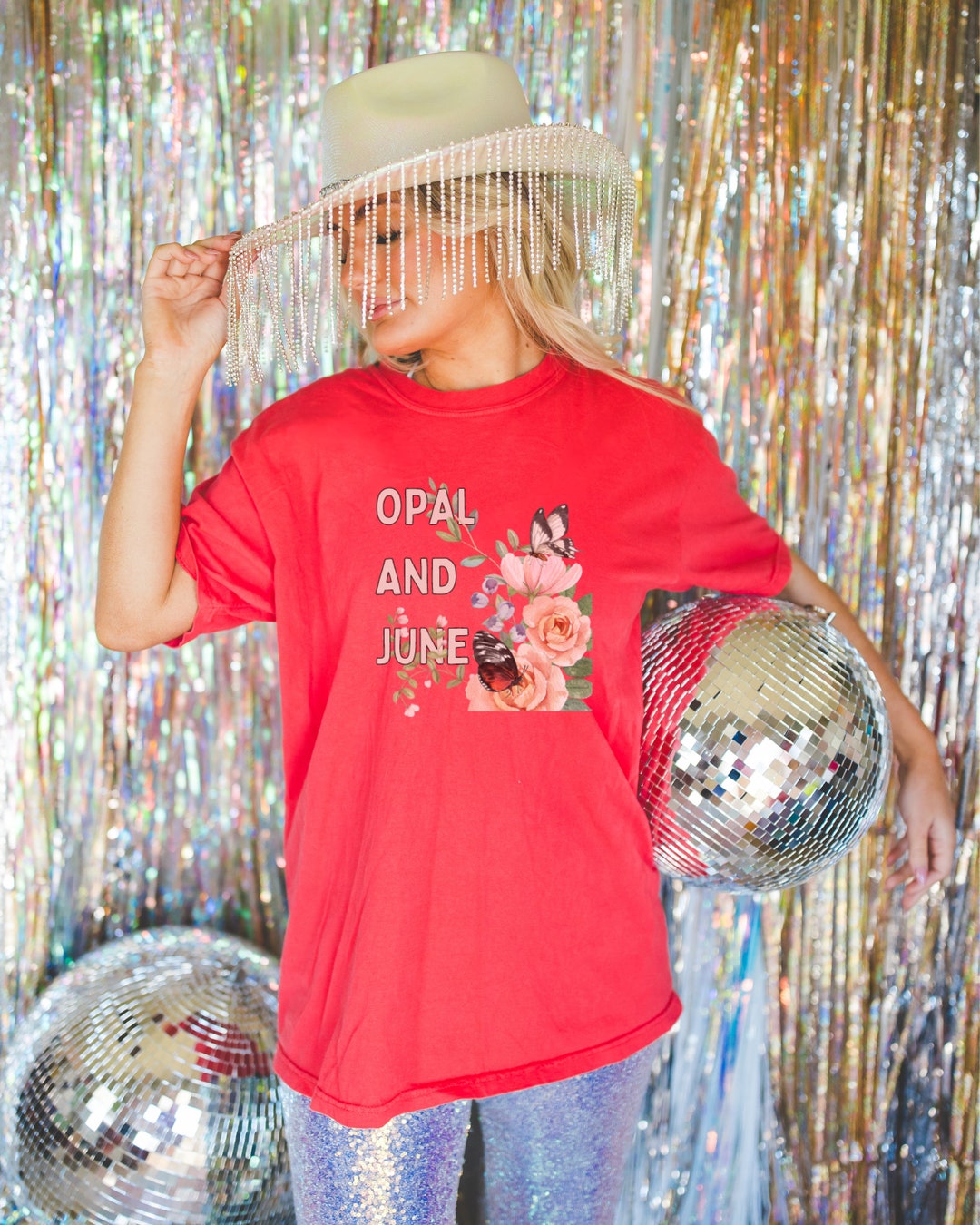 Red Shirt Mockup: Colorful Photo of Model Wearing Redcomfort Colors ...