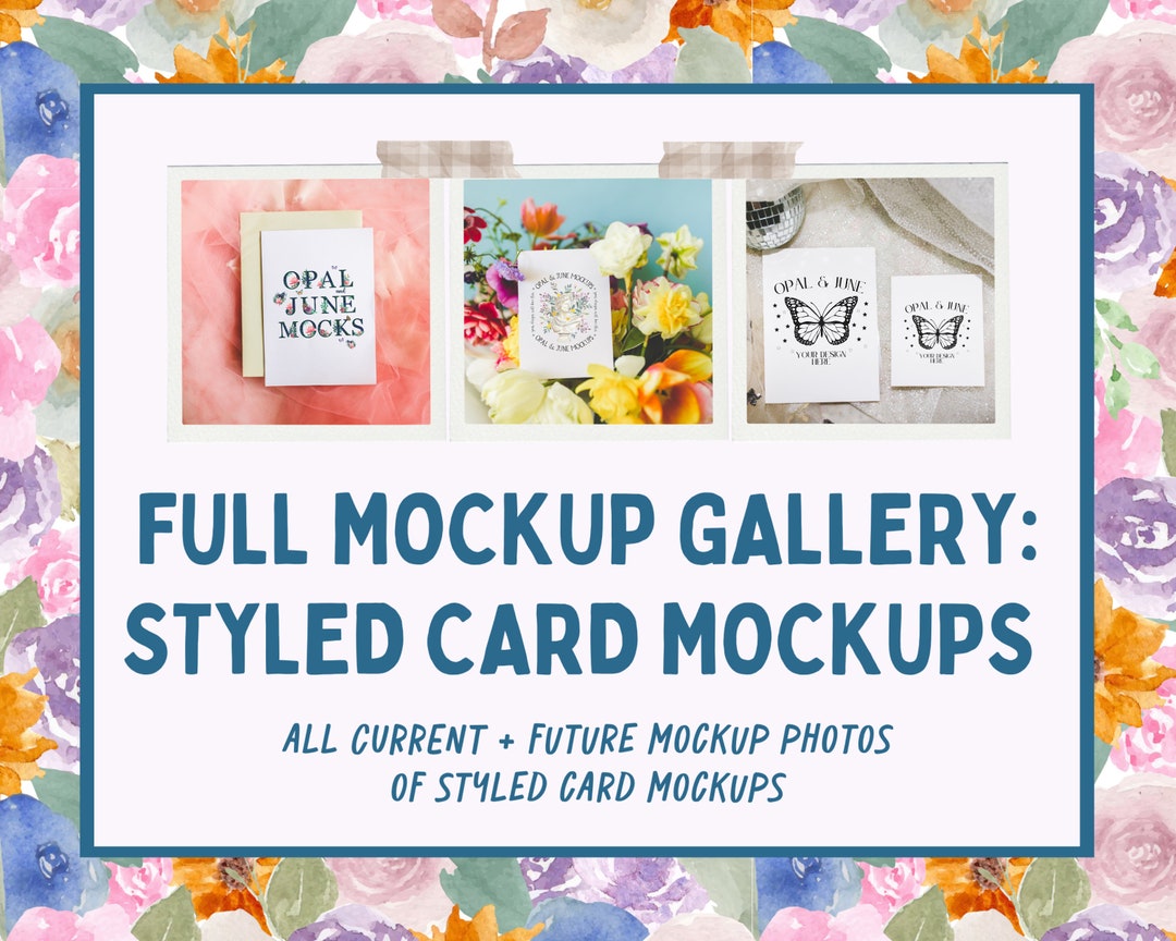 Styled Card Mockup Bundle: All Current & Future Photos - Etsy