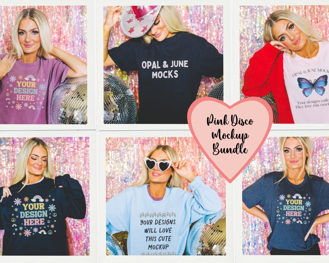 Retro Aesthetic Mockup Bundle for Valentines Day or Spring: Cute and ...