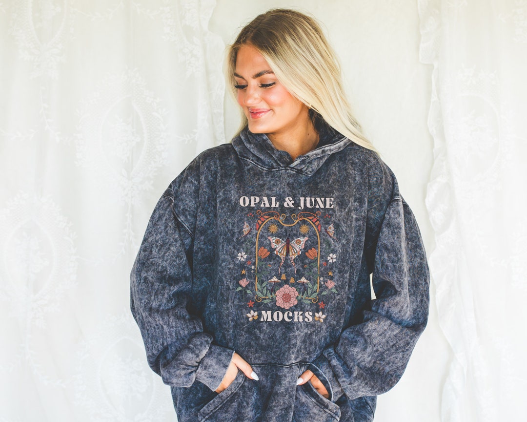 Mineral Black Hoodie Mockup: Photo of Model Wearing Black Colortone ...