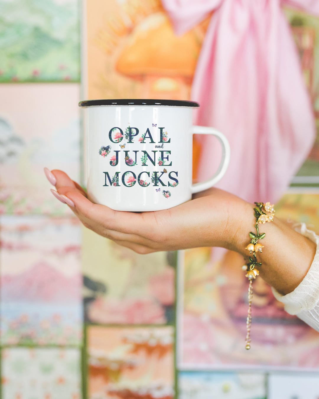 Camping Mug Mockup: Colorful Photo of 12 Oz Mug Mockup, Cute 90s ...