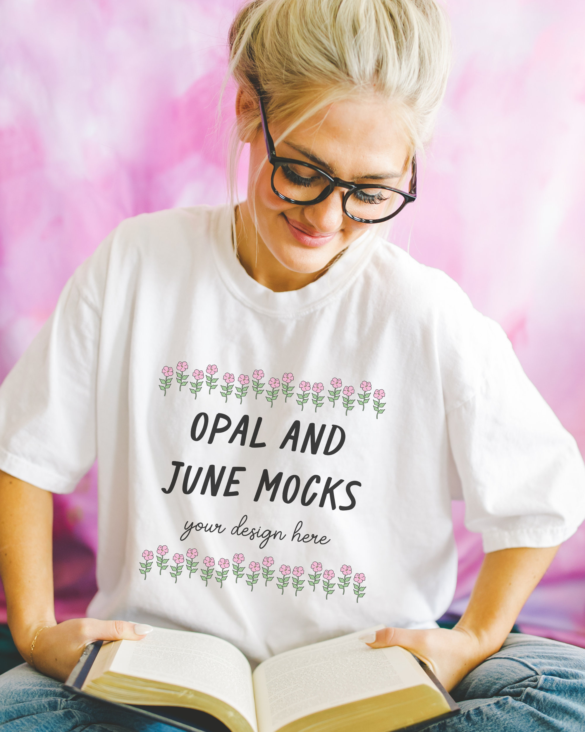 Mockup of Model Wearing White Tee Shirt Photo of Model - Etsy