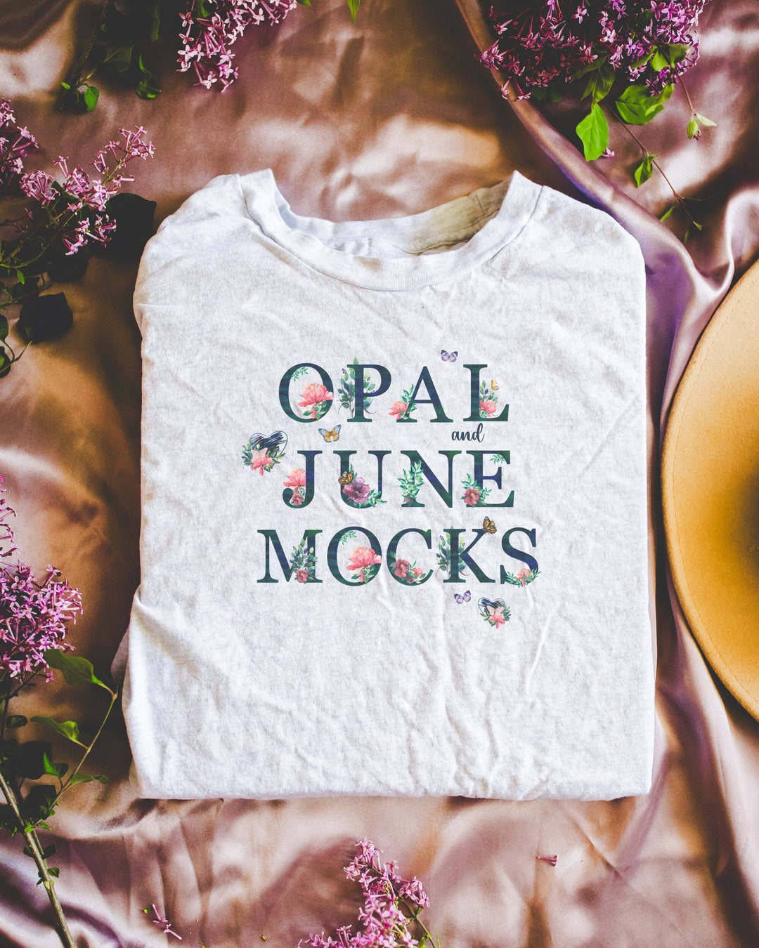 Ash Shirt Mockup: Photo of Folded Ash Bella Canvas 3001 Tee Shirt With ...