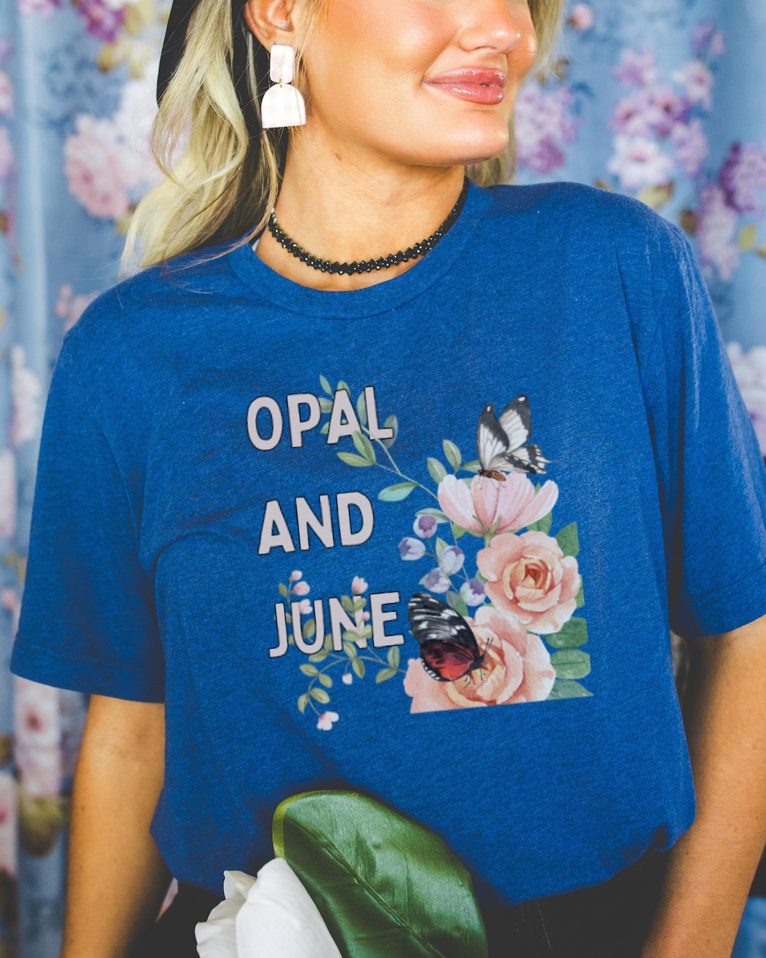 Heather True Royal Blue Tee Shirt Mockup for Spring: Colorful Photo of ...