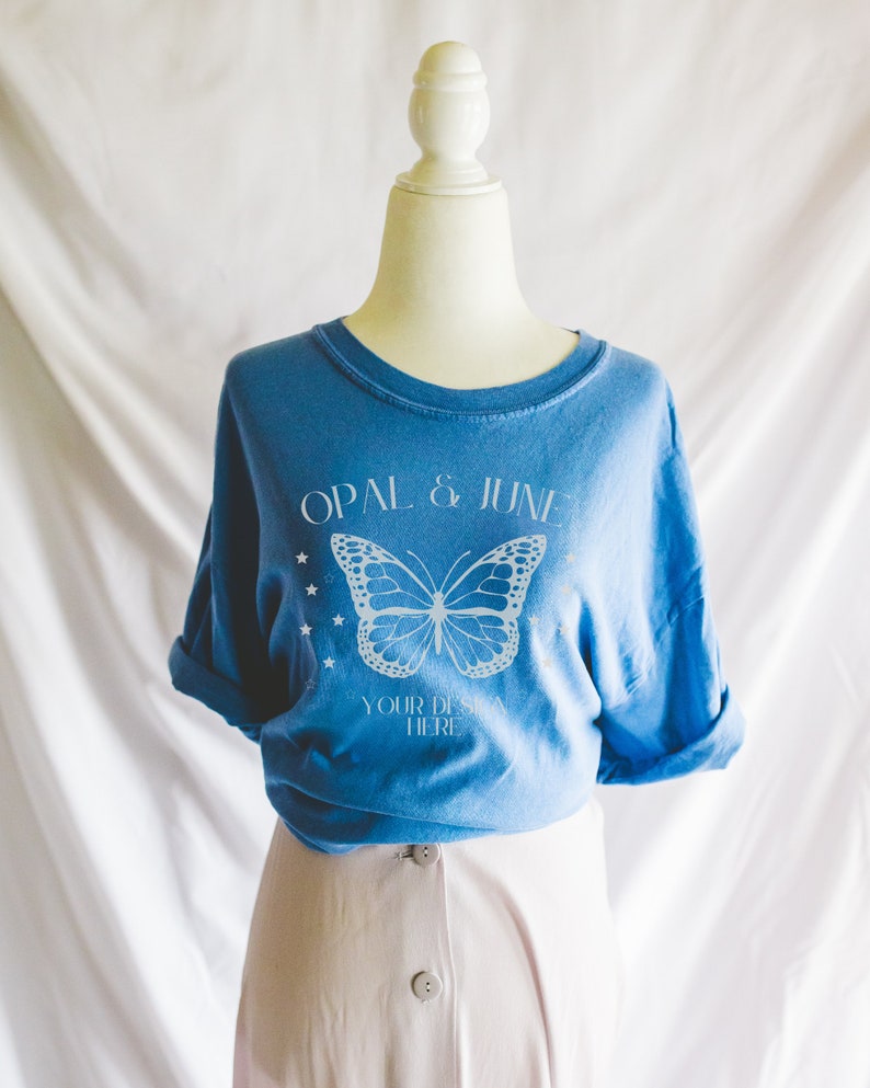 Photo of Periwinkle Shirt: Mockup Photo of C1717 Periwinkle - Etsy