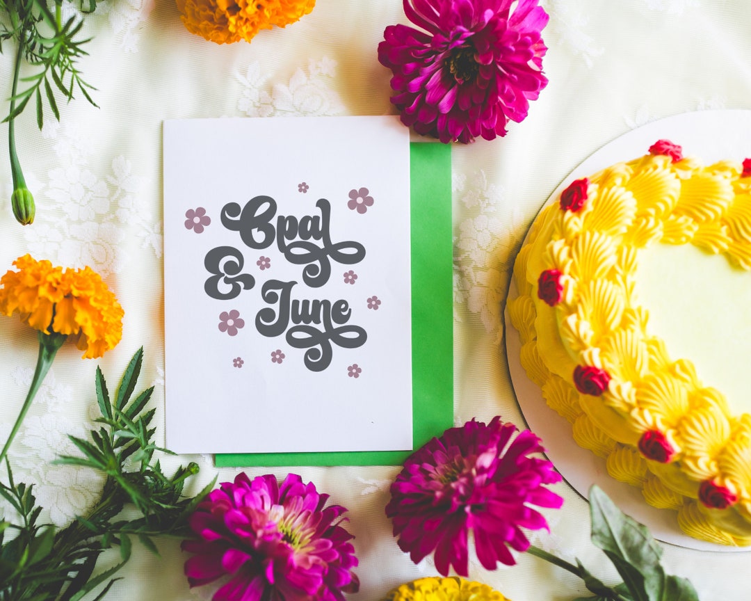 5x7 Card Mockup: Colorful Photo of 5x7 Card | Cute Floral Cottagecore ...