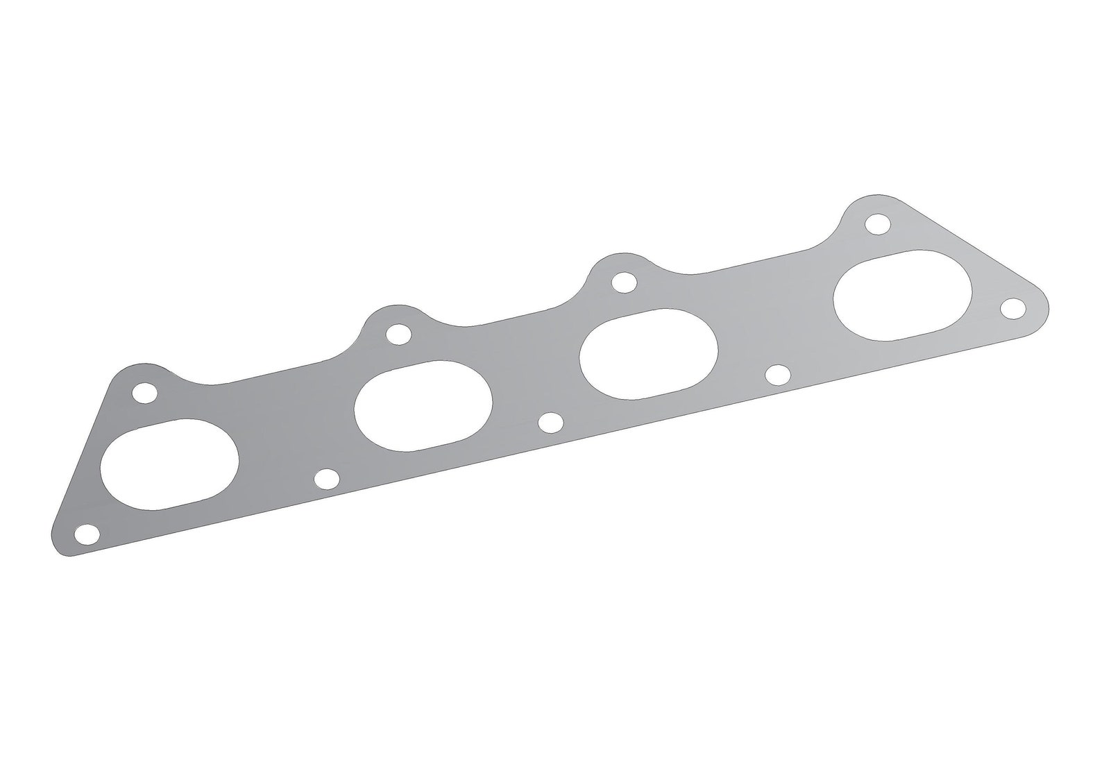 Dwg / Dxf Digital File - Exhaust Manifold Flange for B18 Engine Honda ...