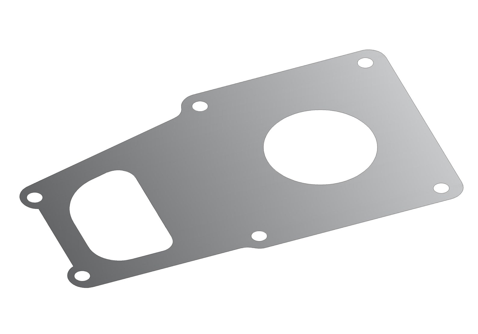 Dwg / Dxf Digital File - Eaton M45 From Mercedes Compressor Flanges ...