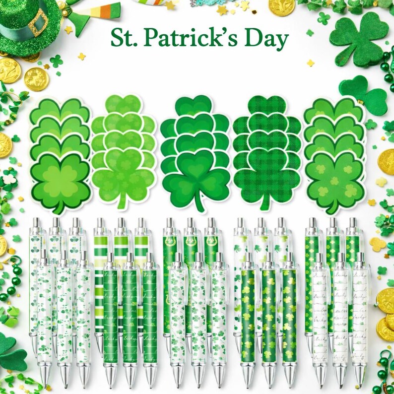 St. Patrick’s Day Sticky Note Pad Favors | Personalized Party Favors ...