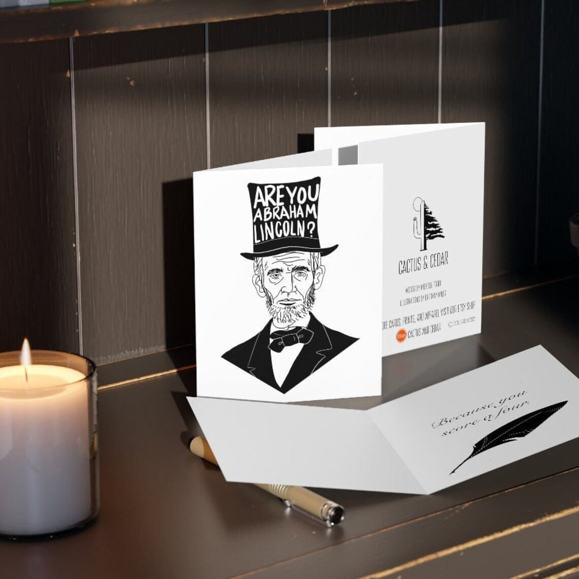 Abraham Lincoln Card / Funny Birthday Card / Joke Card / - Etsy