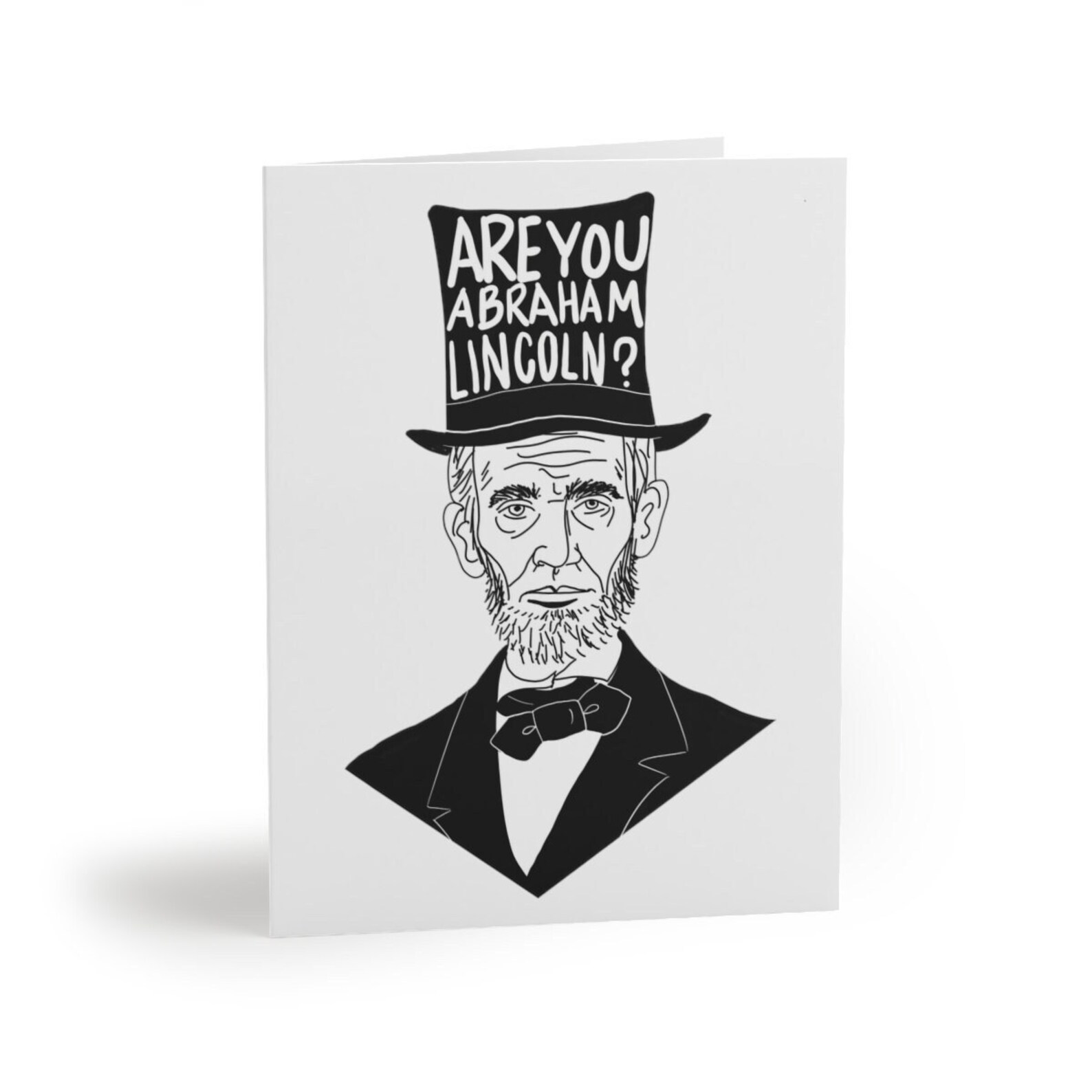 Abraham Lincoln Card / Funny Birthday Card / Joke Card / - Etsy