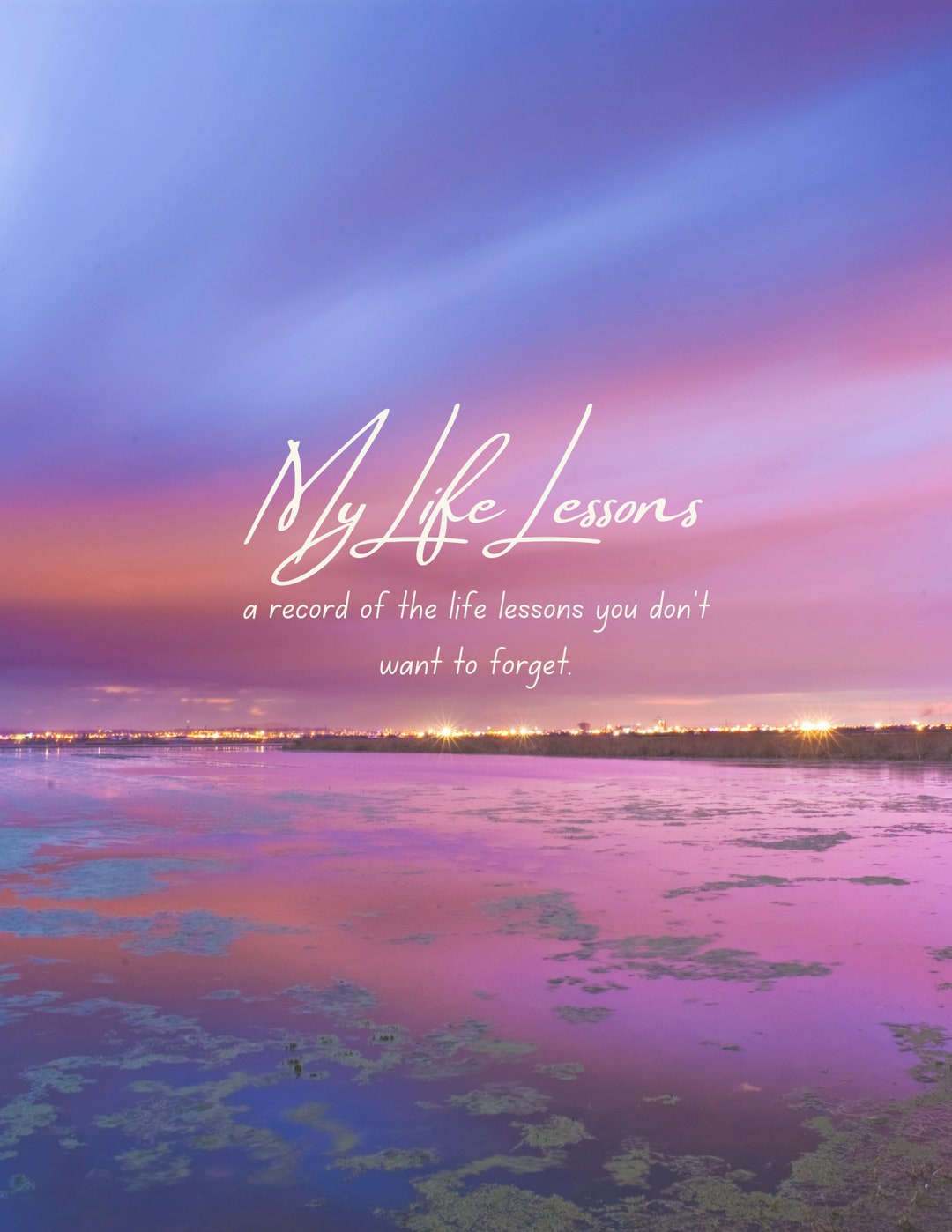 My Life Lessons Journal Printable 25 Pages 6 Bible Quotes 6 Lessons 6 I ...
