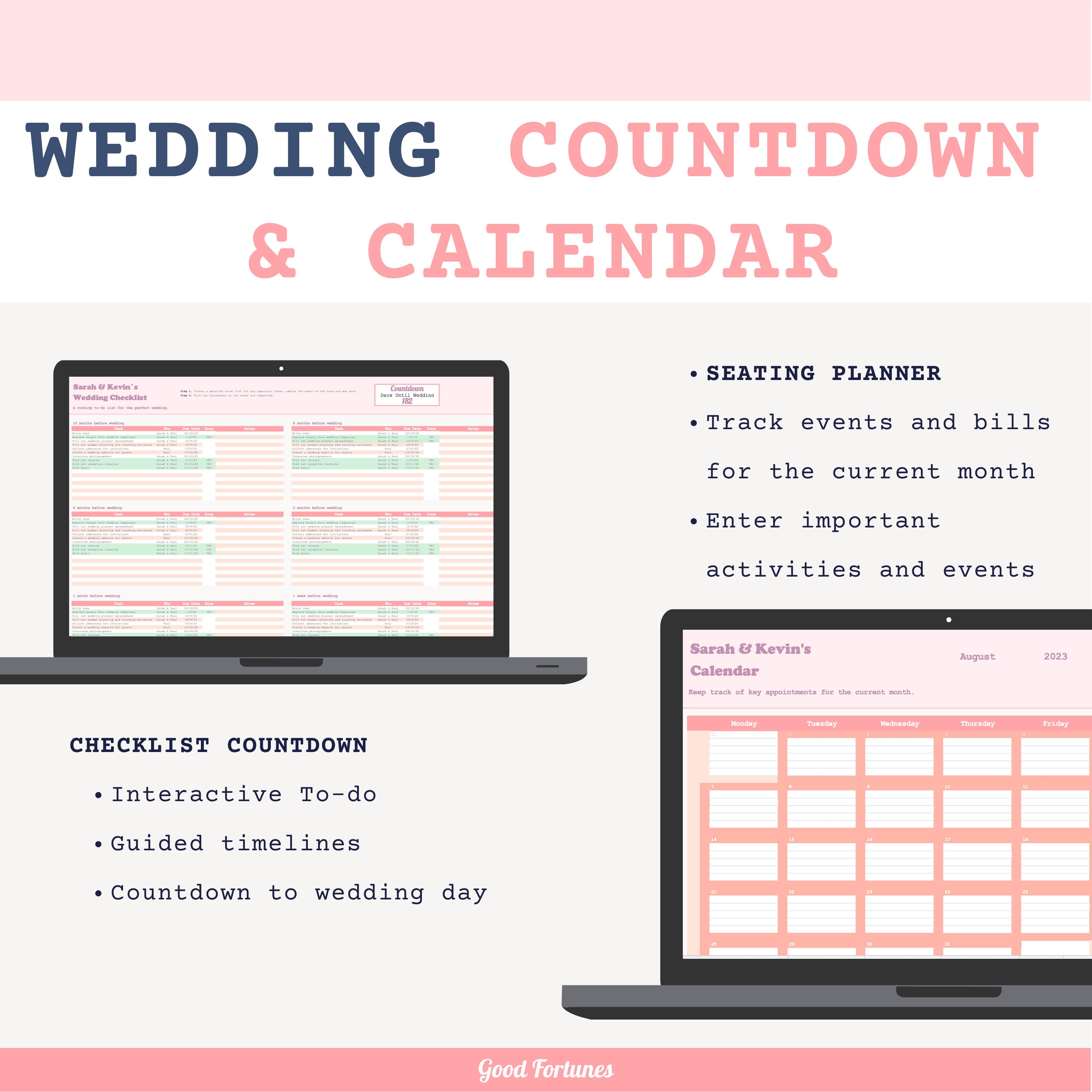 Excel Wedding Planner Spreadsheet Digital Wedding Budget Wedding ...