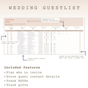Wedding Guest List Spreadsheet Wedding Seating Plan Guest Addresses ...