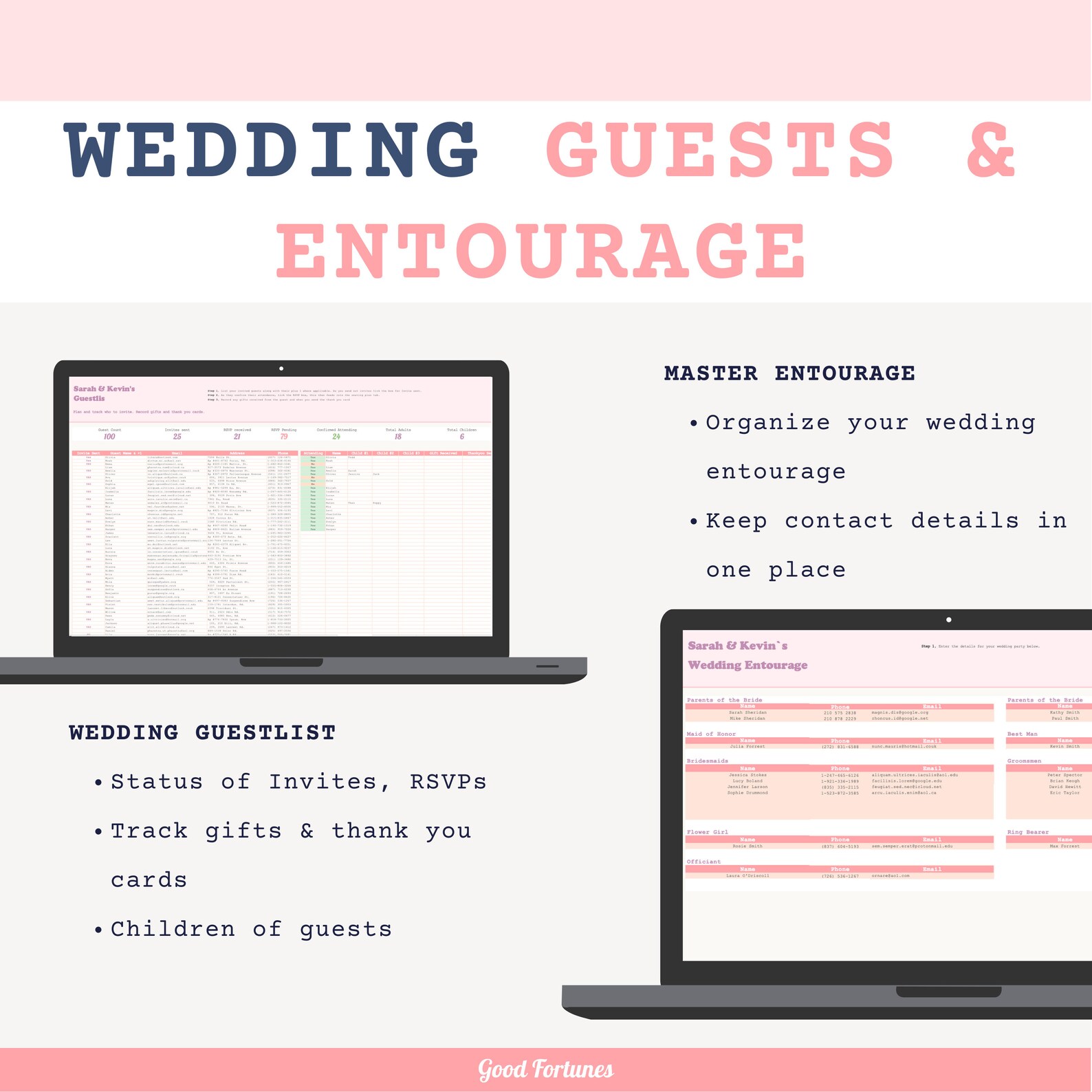 Excel Wedding Planner Spreadsheet Digital Wedding Budget Wedding ...