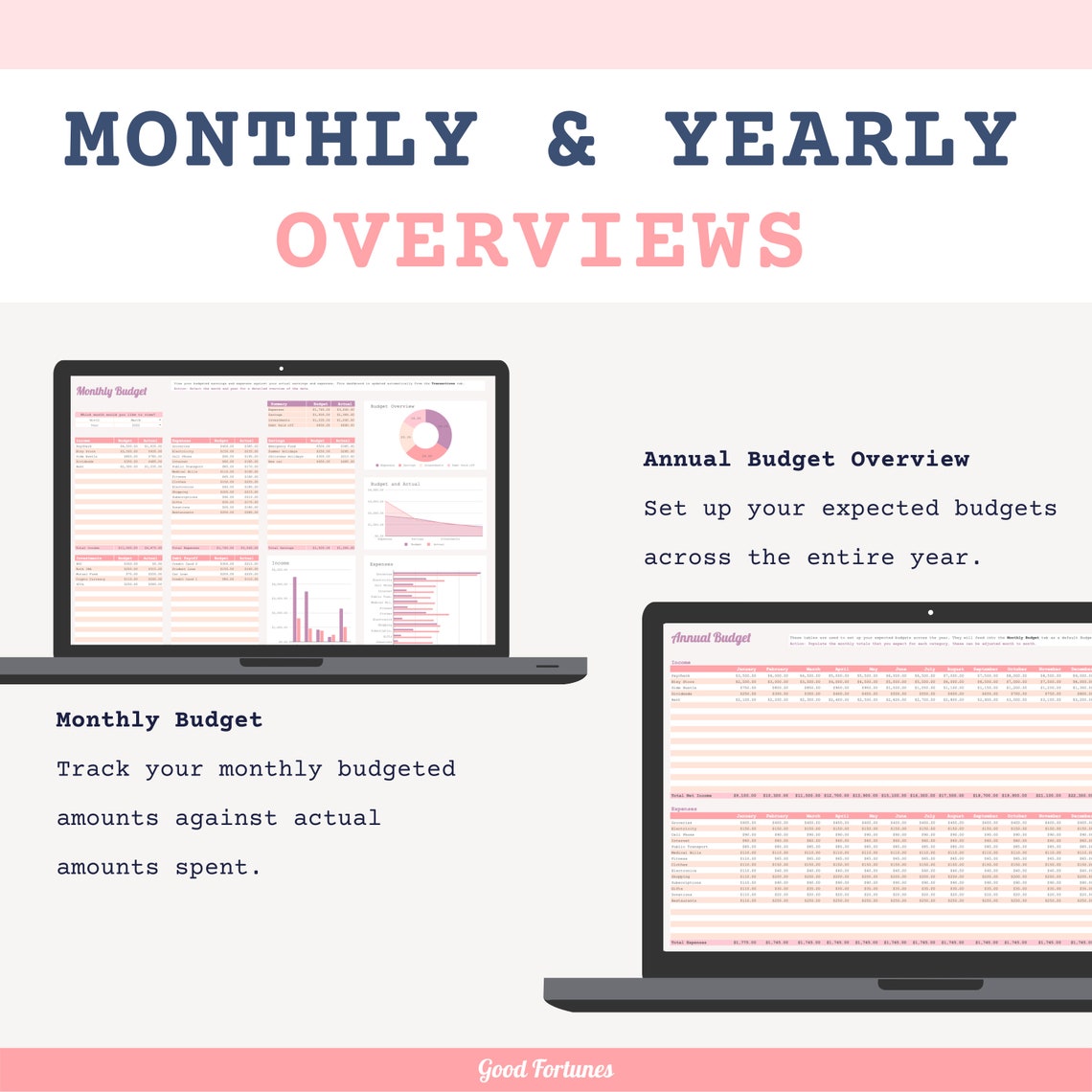 Multi Year Budget Spreadsheet Personal Finance Dashboard Net Worth ...