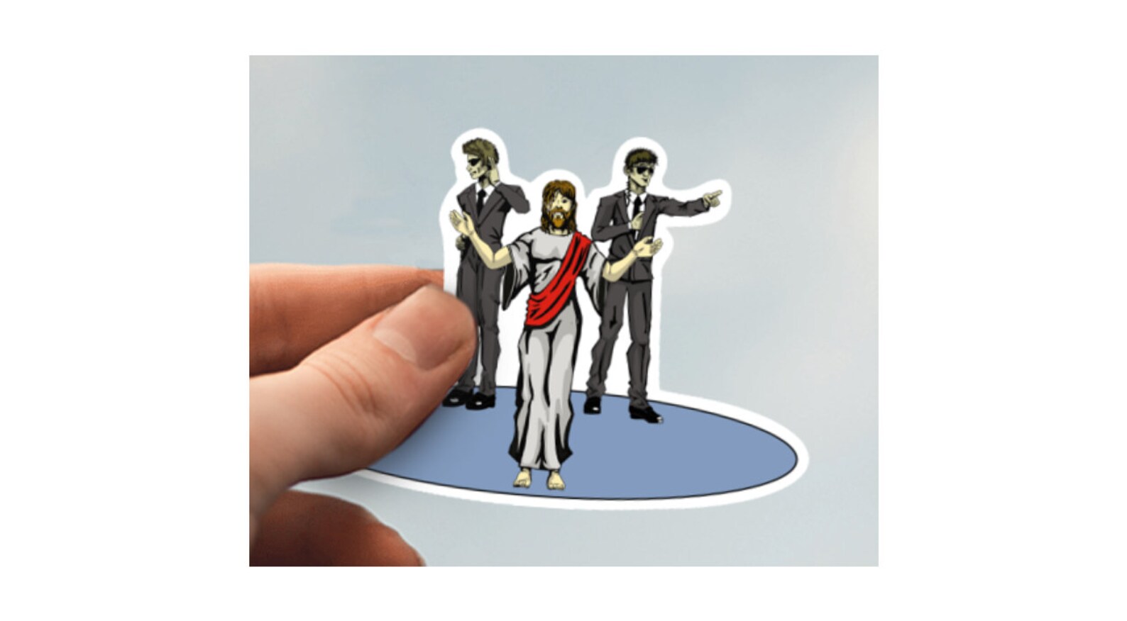 Jesus With Executive Protection Sticker - Etsy