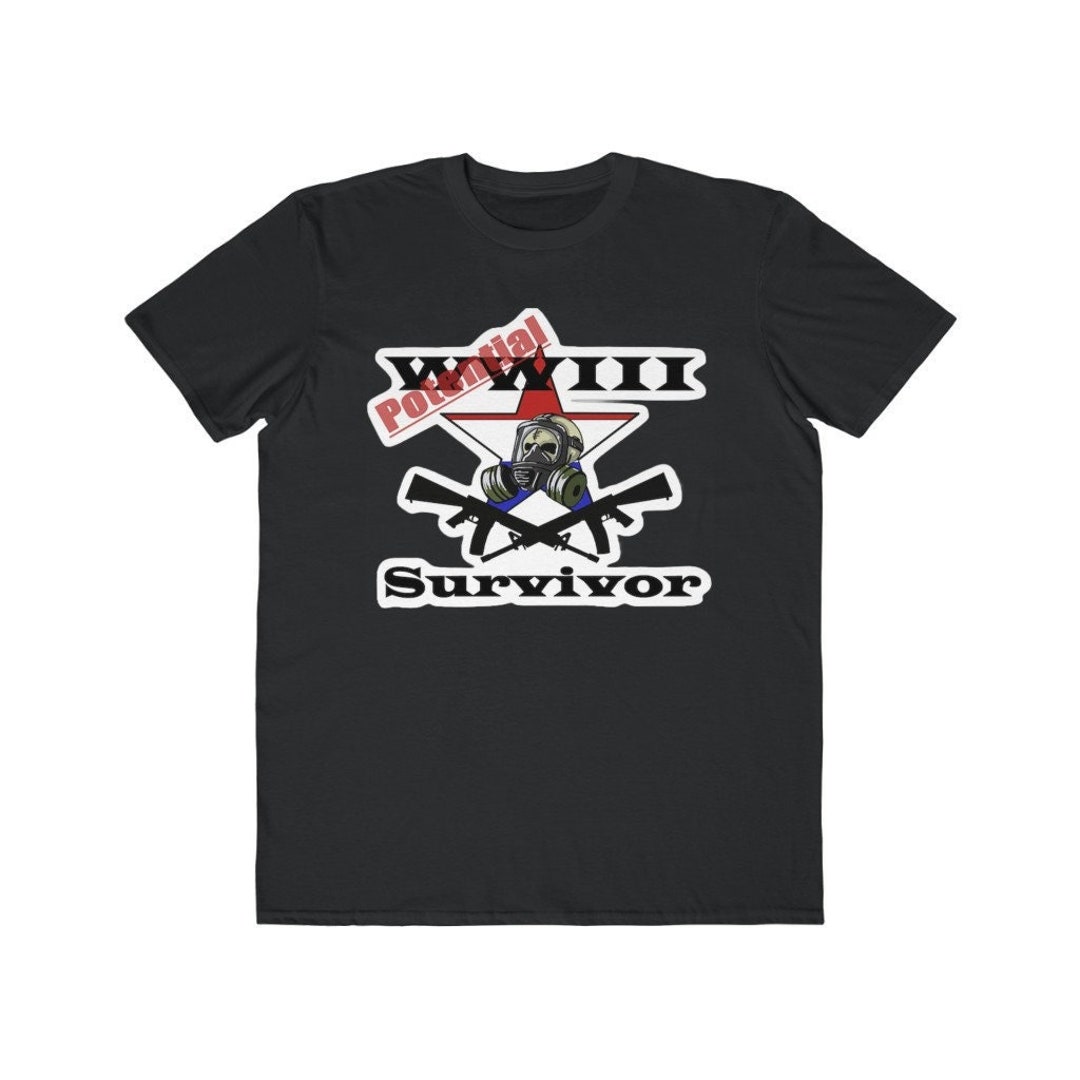 WWIII Survivor potential Men's Lightweight Fashion Tee, Gifts for Him ...