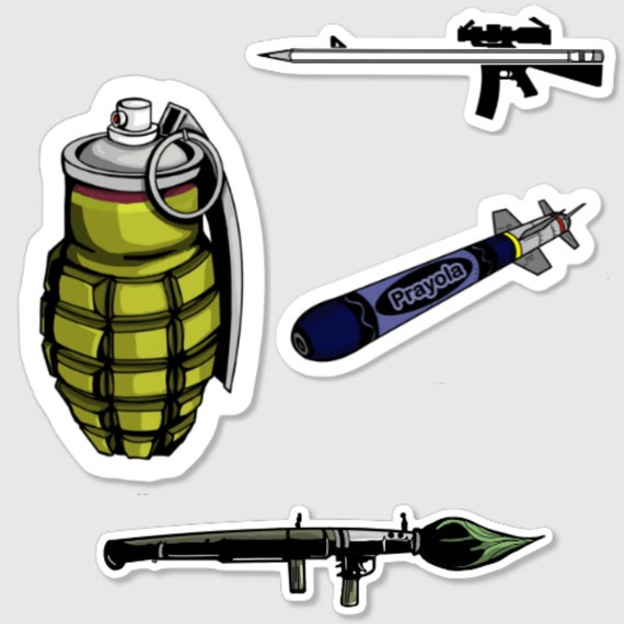 Guerilla Artist Sticker Pack Digital Art Vinyl Decal - Etsy