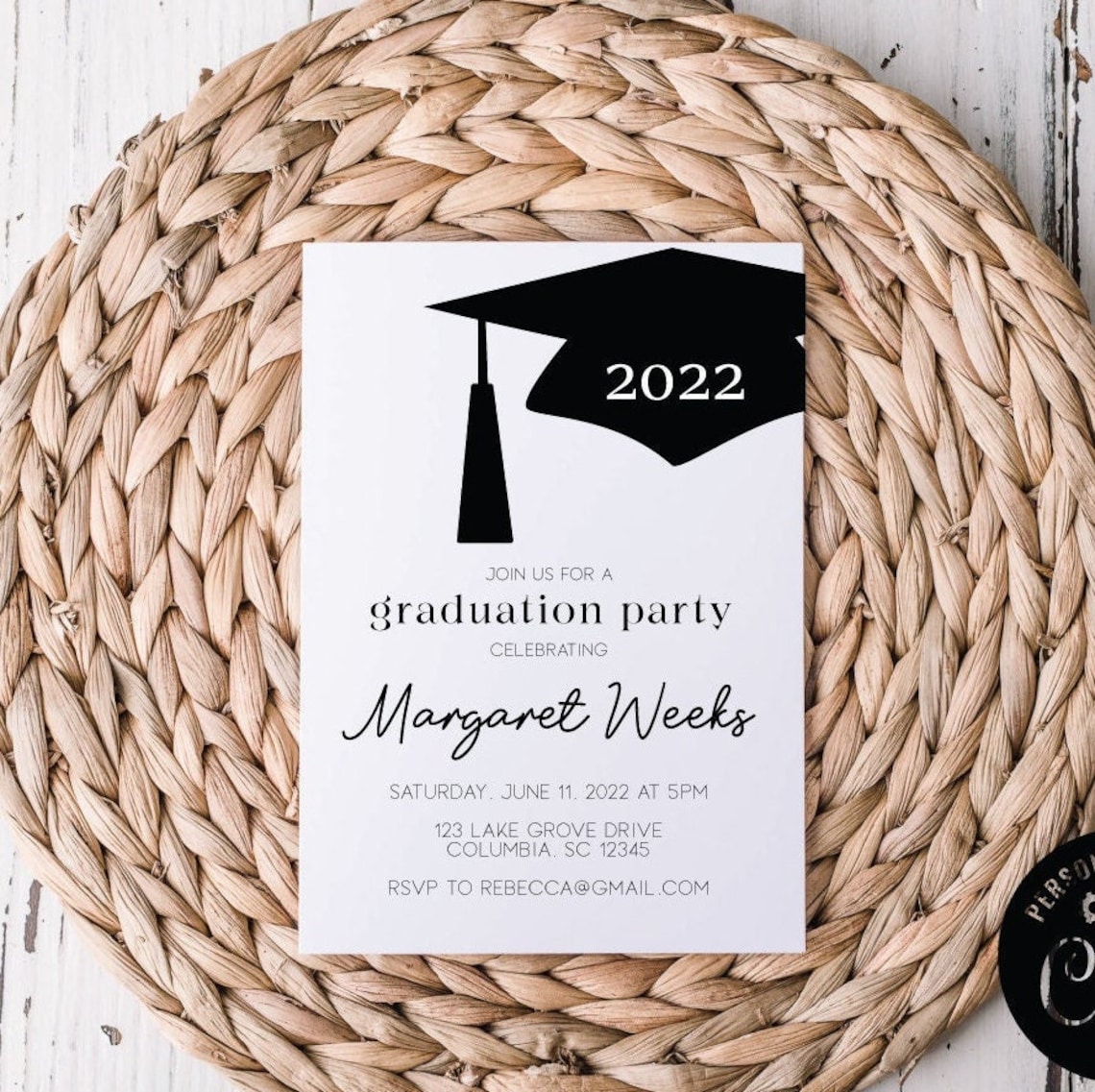 Invito stampabile festa di laurea Modello di invito laureato - Etsy Italia