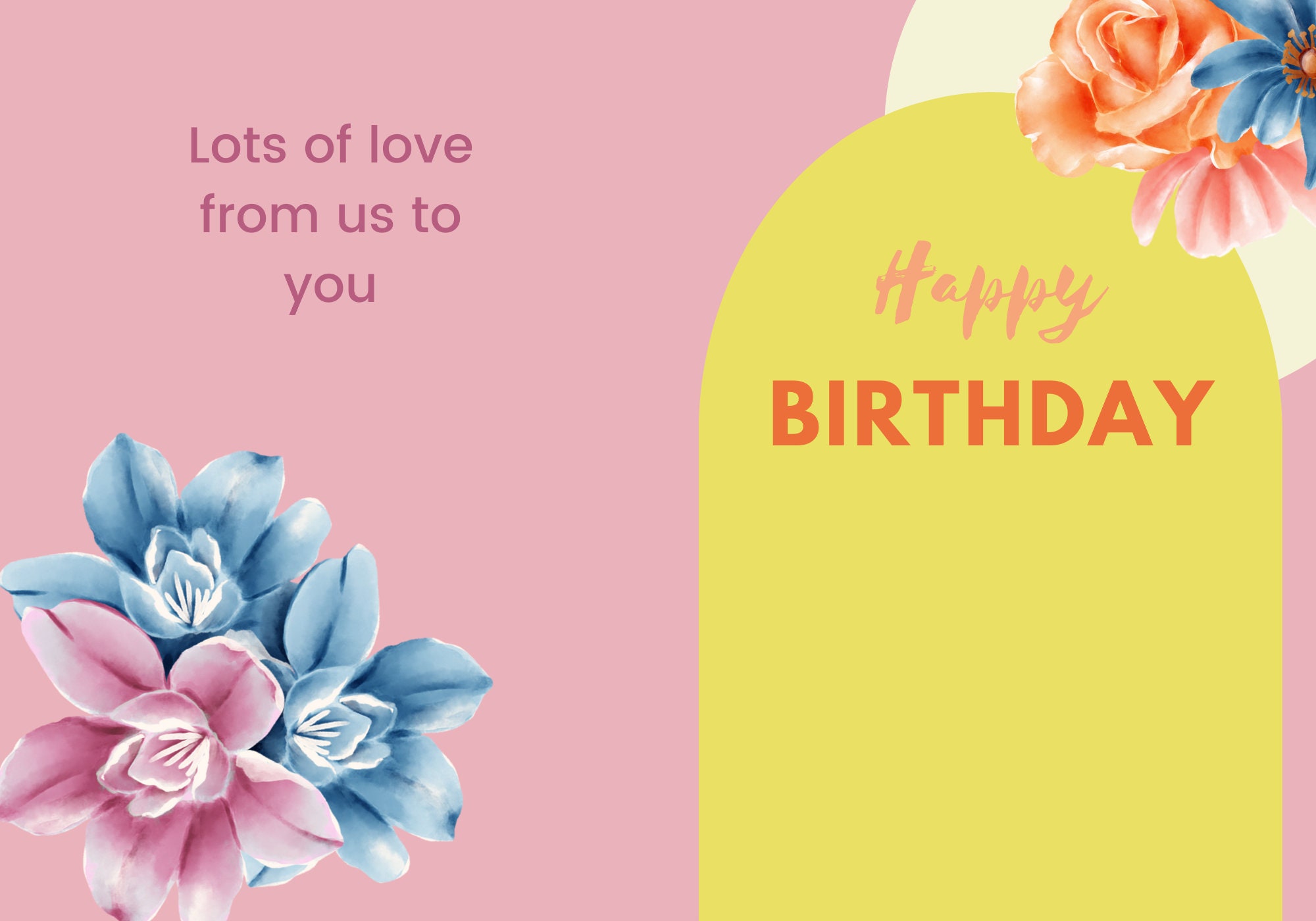 Birthday Card Print Out - Etsy