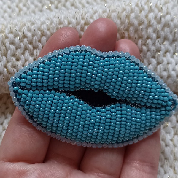 Lips Pin - Etsy