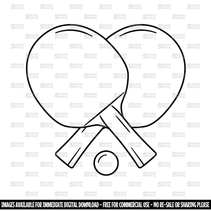 Table Tennis Paddle Files - Etsy