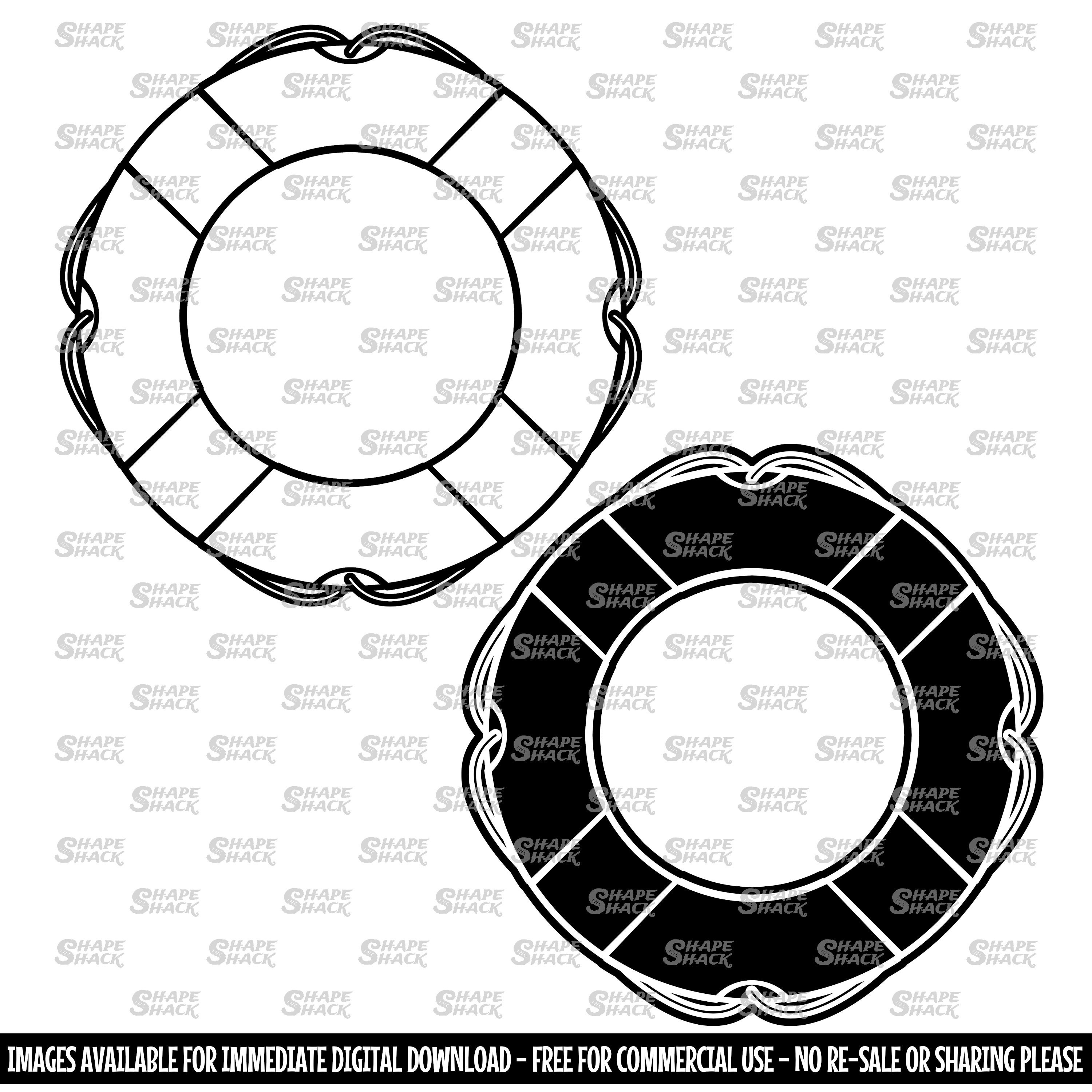 Life Buoy Ring | Life Preserver | Life Guard - Clipart Symbol ...