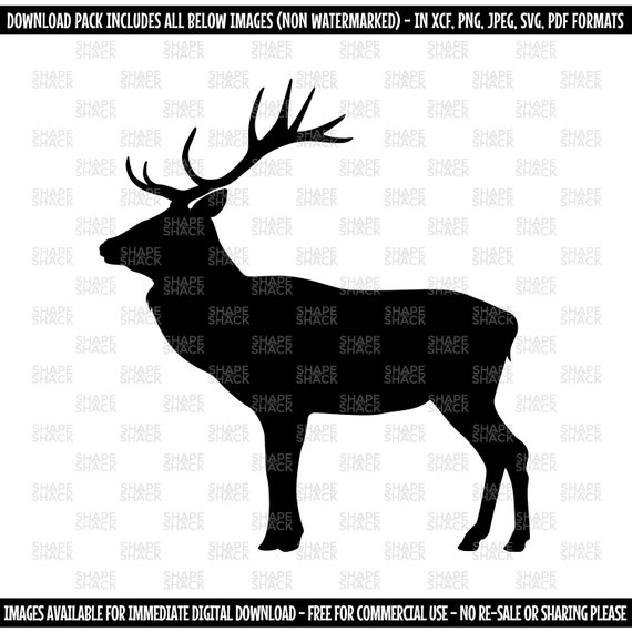 Deer Profile Silhouette