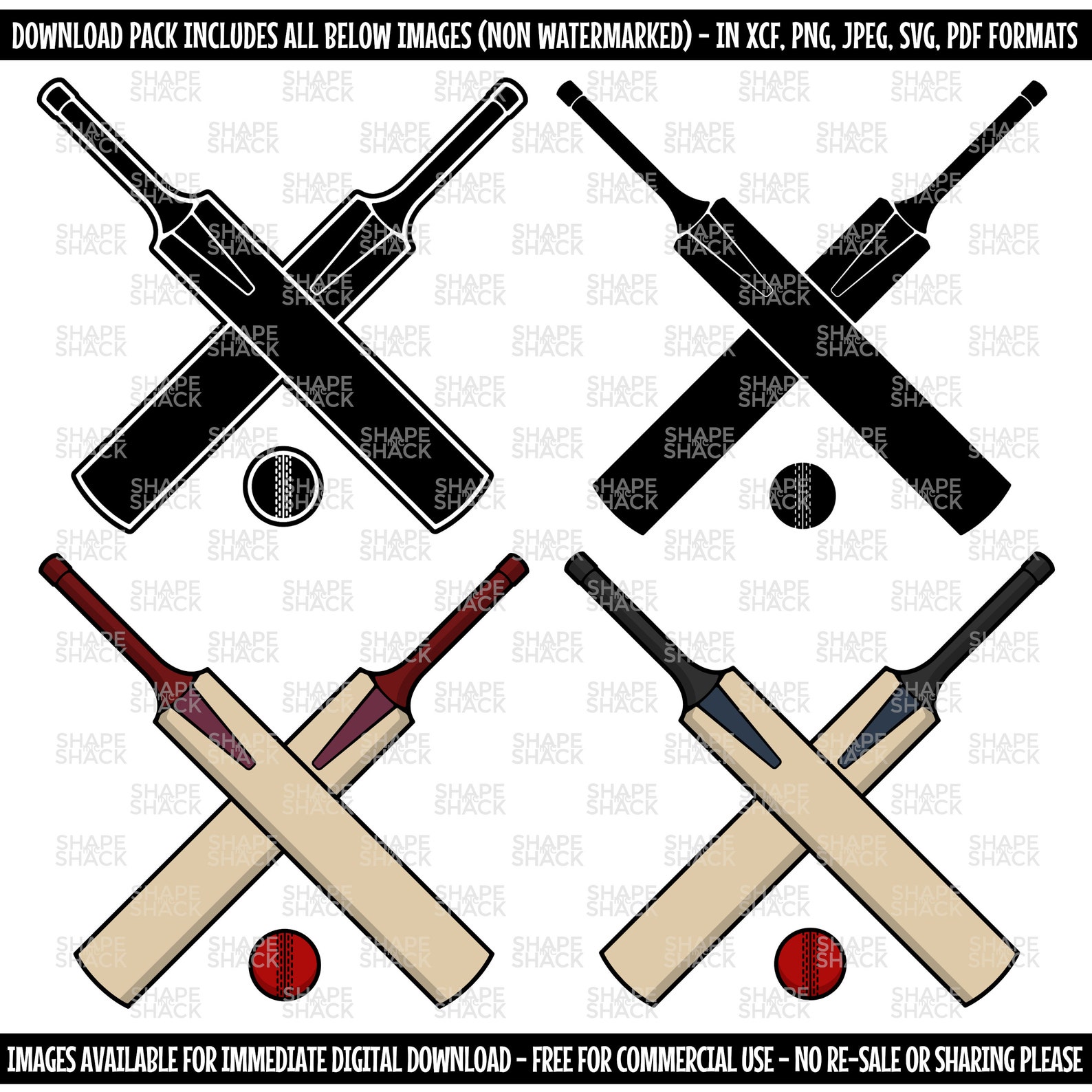 Cricket Bat | Crossed Cricket Bats & Ball Logo | Clipart Symbol ...