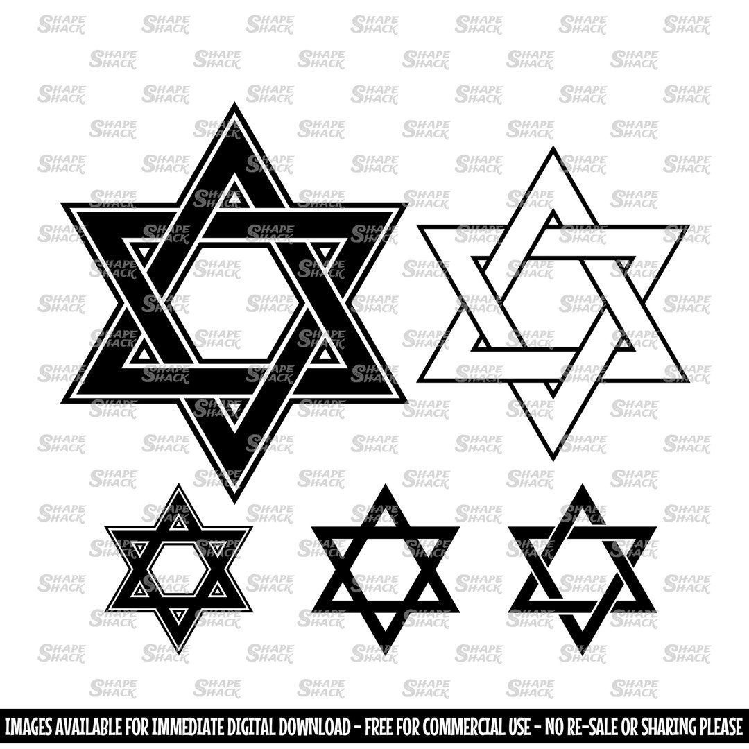 Star of David | Mogen David | Jewish Religious Symbol | Clipart Symbol ...