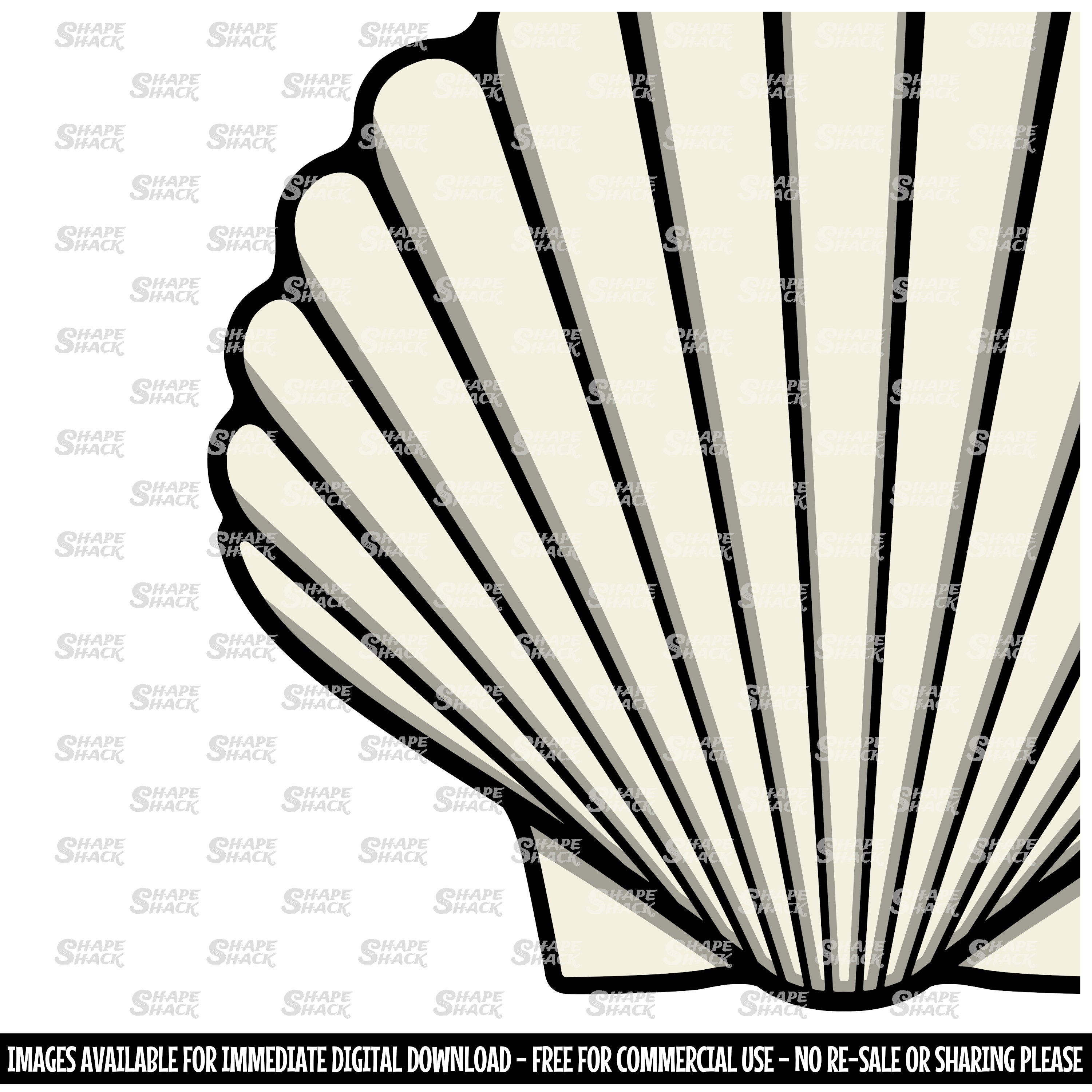 Scallop Shell. Cut Files for Cricut. Clipart Silhouette (png Jpg Svg ... Scallop Shell. Cut Files for Cricut. Clipart Silhouette (png Jpg Svg ...