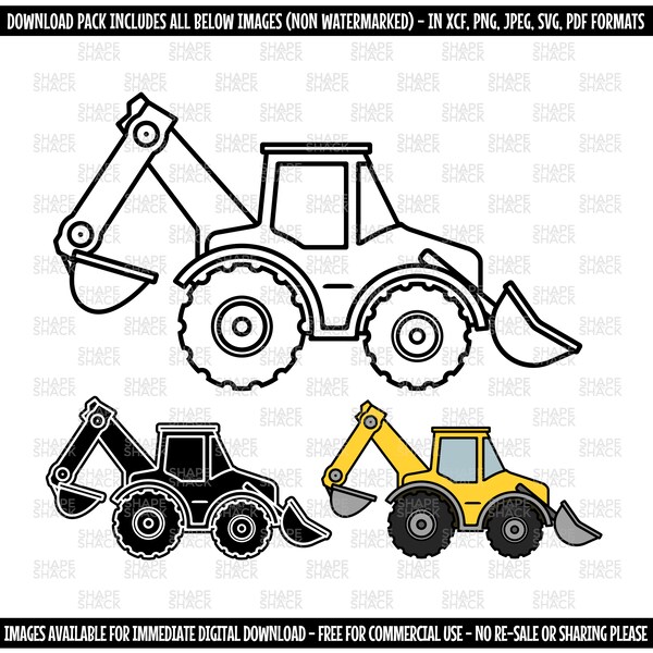 Jcb Silhouette - Etsy