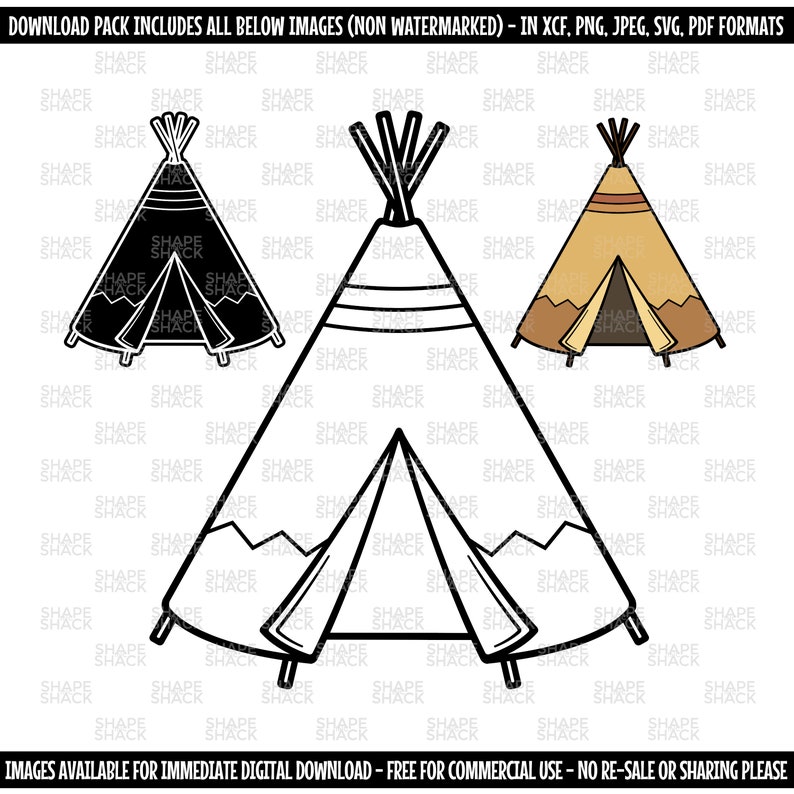 Teepee Tent | Scout Camping Campsite Outdoors | Clipart Symbol ...