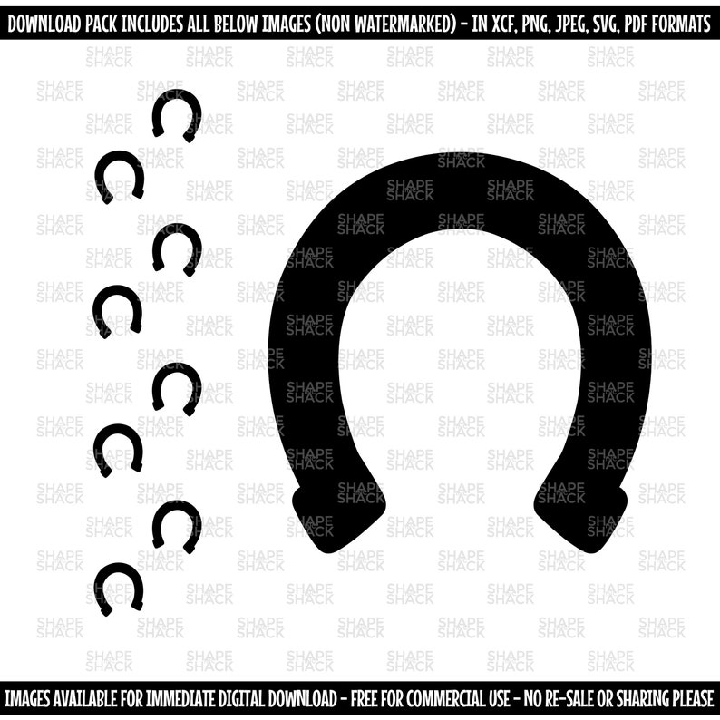 Horse Hoofprint Footprint | Horsehoe Path | Trail | Clipart Symbol ...