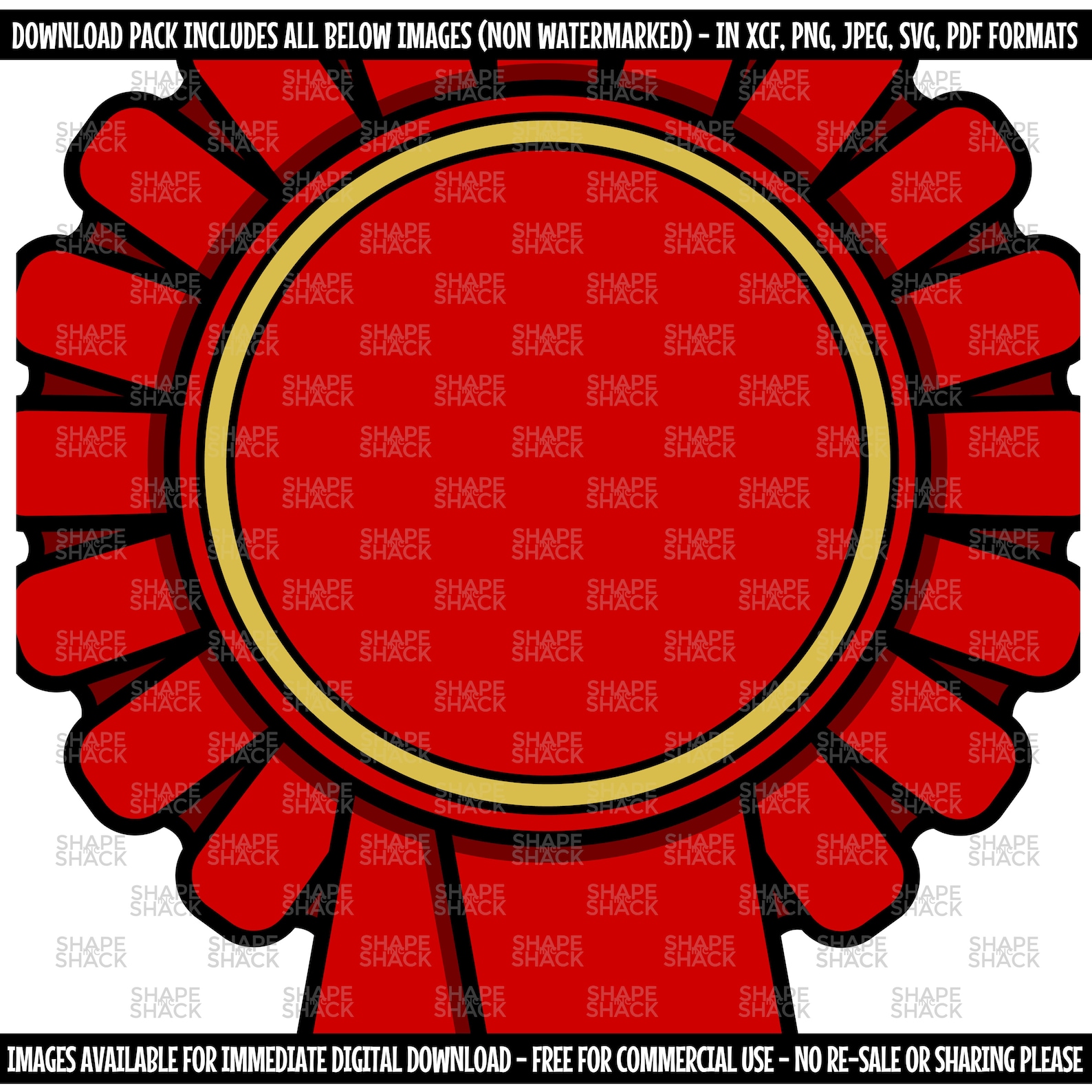 Rosette Award | 1st 2nd 3rd Place Prize Ribbon | Clipart Symbol ...