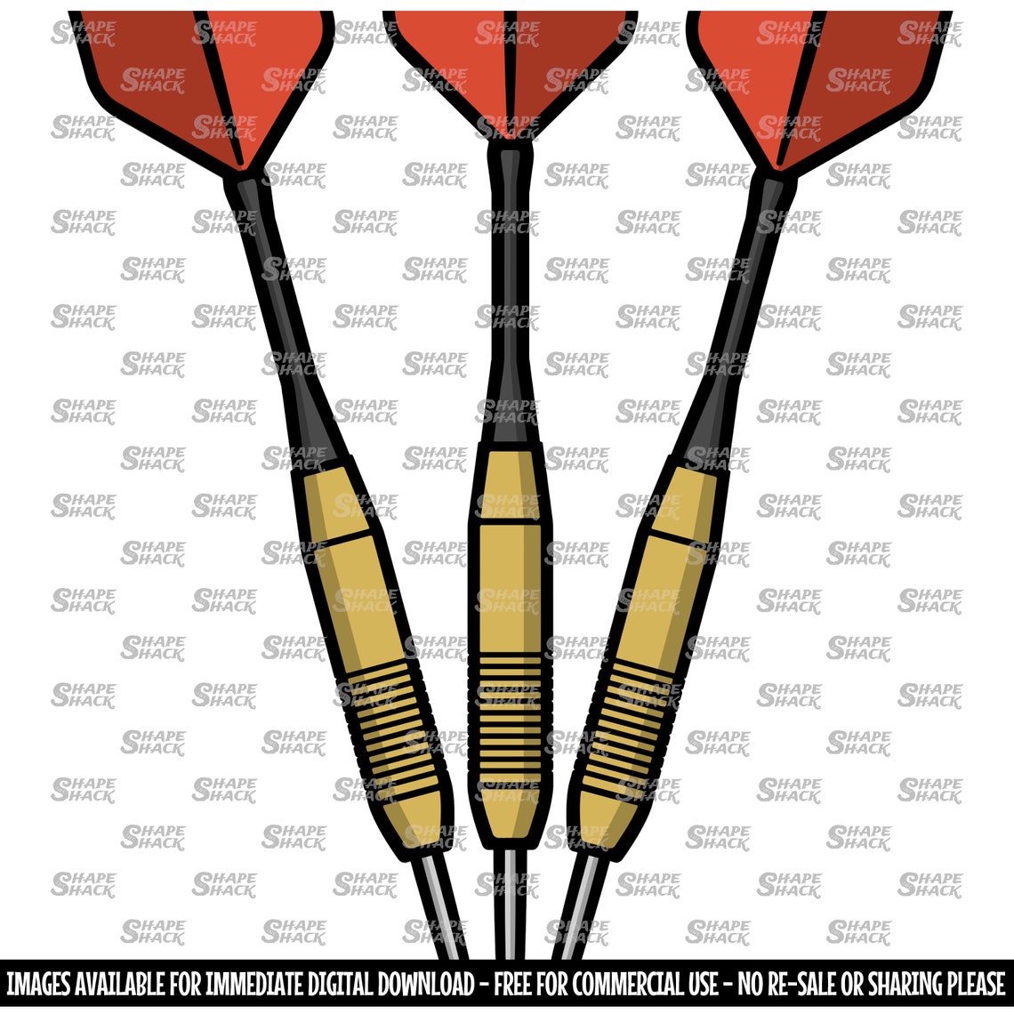Darts | Throwing Dart Set Arrows | Clipart Symbol Silhouette Outline ...