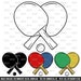 Ping Pong Paddles | Crossed Table Tennis Bats Sport | Clipart Symbol ...