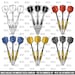 Darts | Throwing Dart Set Arrows | Clipart Symbol Silhouette Outline ...