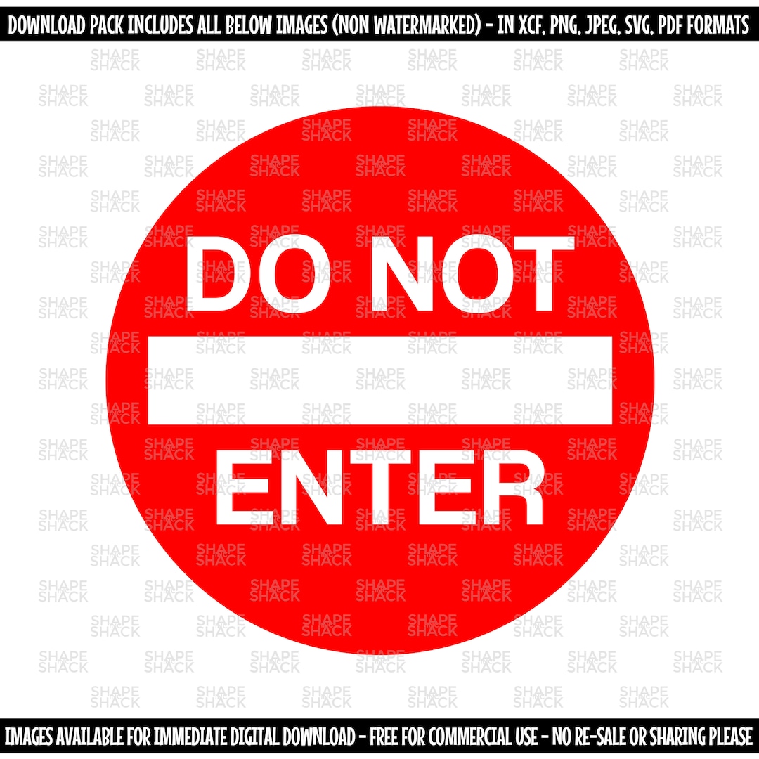 Do Not Enter Sign | No Entry Warning Boys Room Clipart Symbol ...