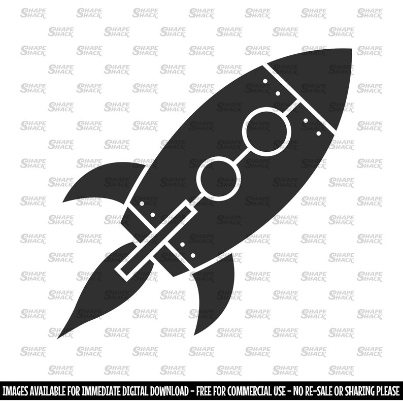 Space Rocket | Rocket Ship | Clipart Symbol Silhouette Outline Line ...