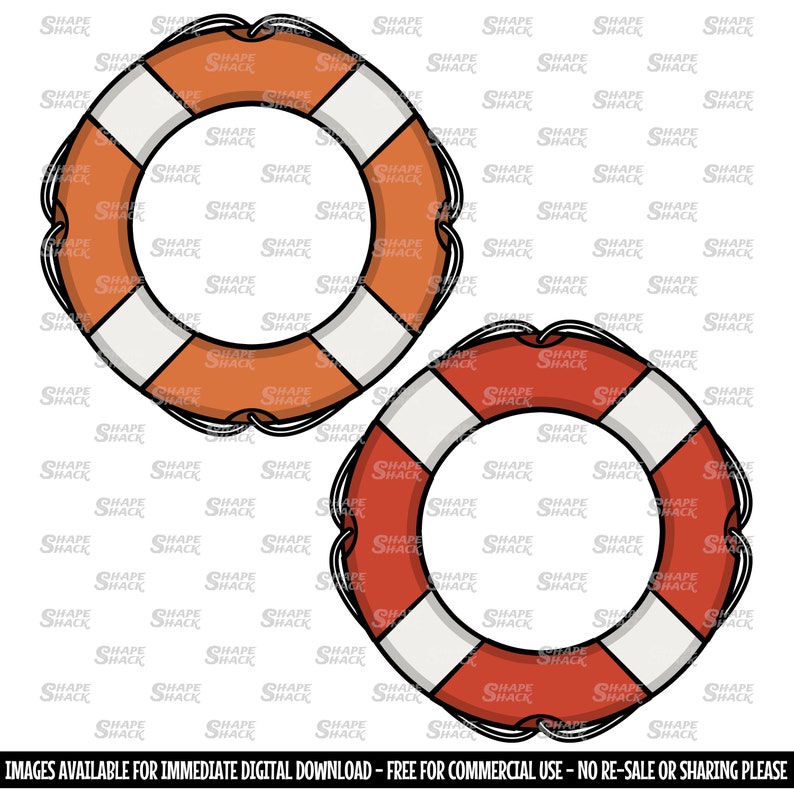 Life Buoy Ring | Life Preserver | Life Guard - Clipart Symbol ...