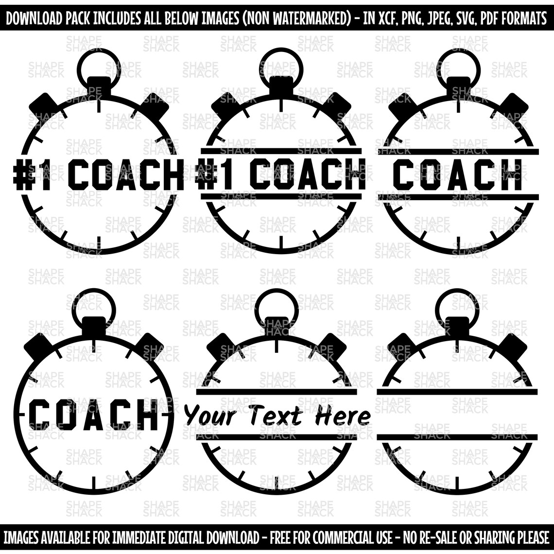 Number 1 Coach | Stopwatch Monogram Personalization | Parent Teacher ...