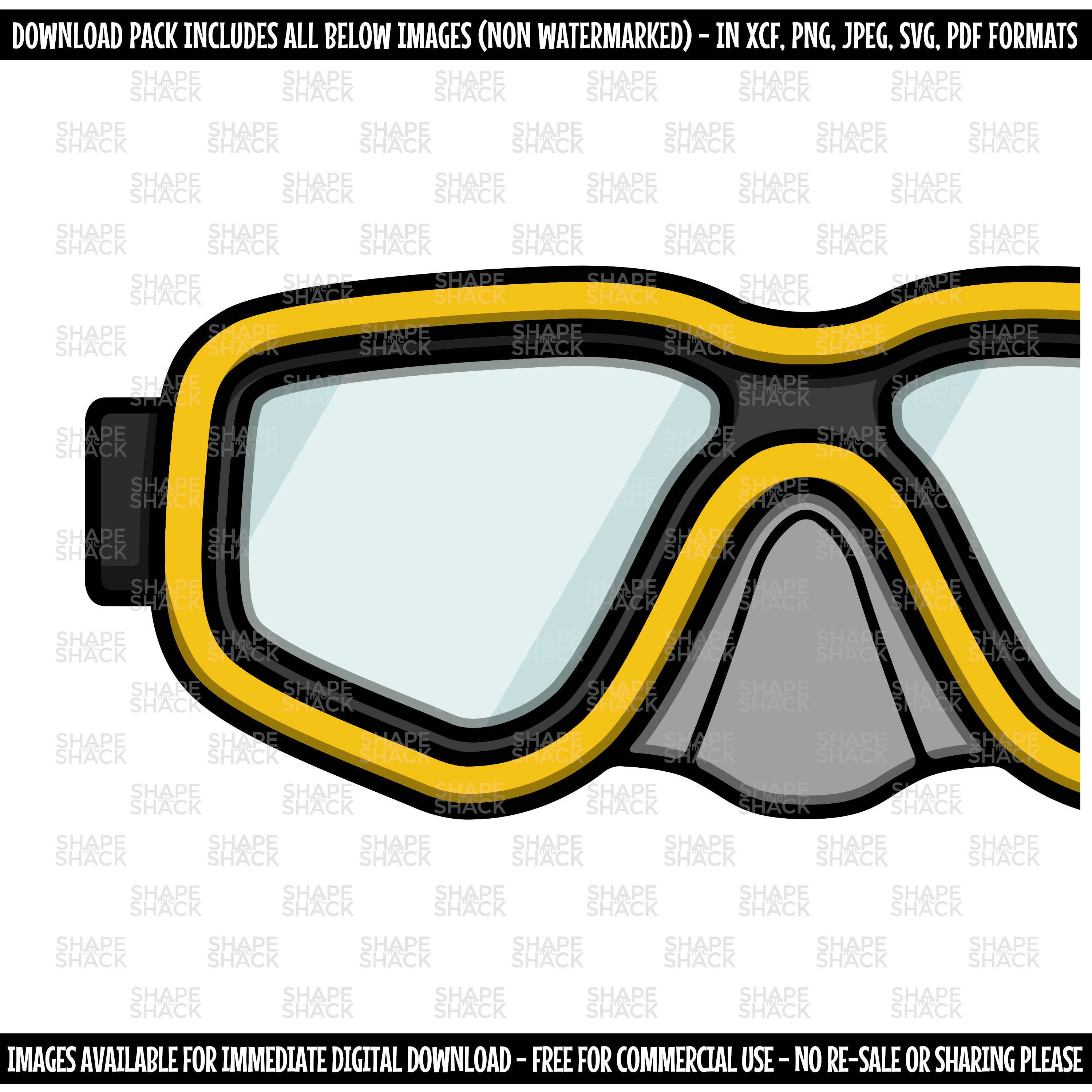 Snorkel Mask | Scuba Diving Swimming Holiday | Clipart Symbol ...
