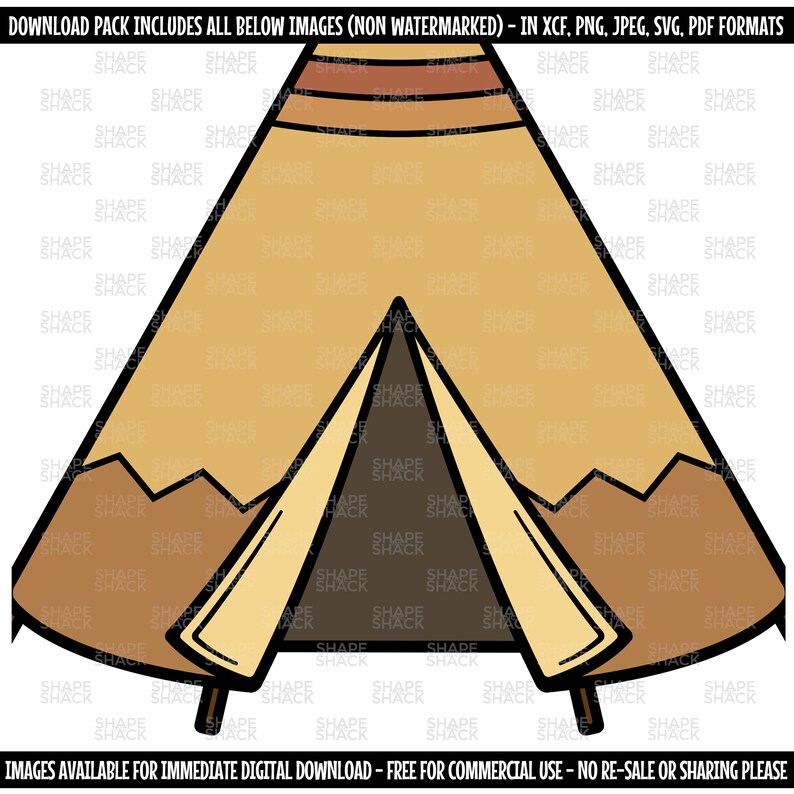 Teepee Tent | Scout Camping Campsite Outdoors | Clipart Symbol ...