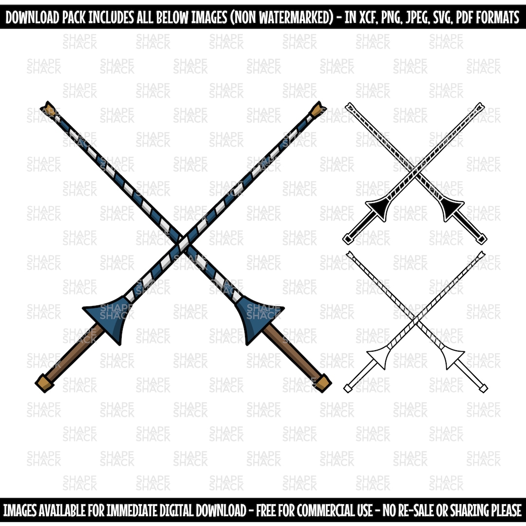 Crossed Jousting Lances | Medieval Knight Spear Logo | Clipart Symbol ...
