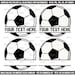 Soccer Ball Name Frame Split Banner Parent Player Coach Clipart ...
