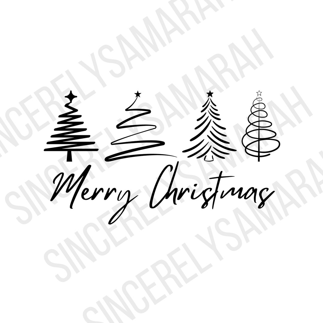 Christmas Tree SVG; Merry Christmas SVG; Christmas Trees PNG; Christmas ...
