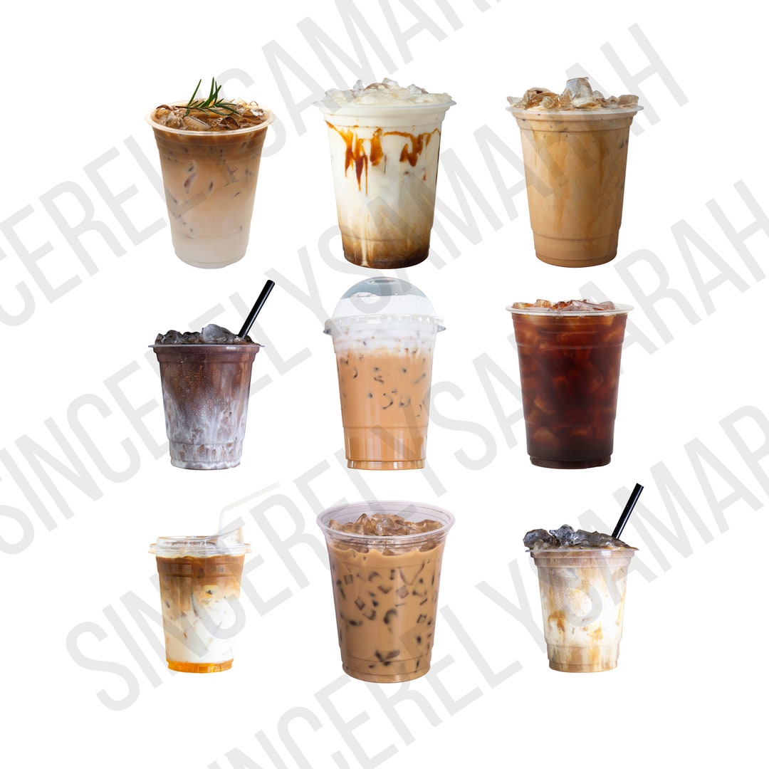 Iced Coffee; Cold Brew; Iced Capp; Coffee; Png; Digital Download - Etsy