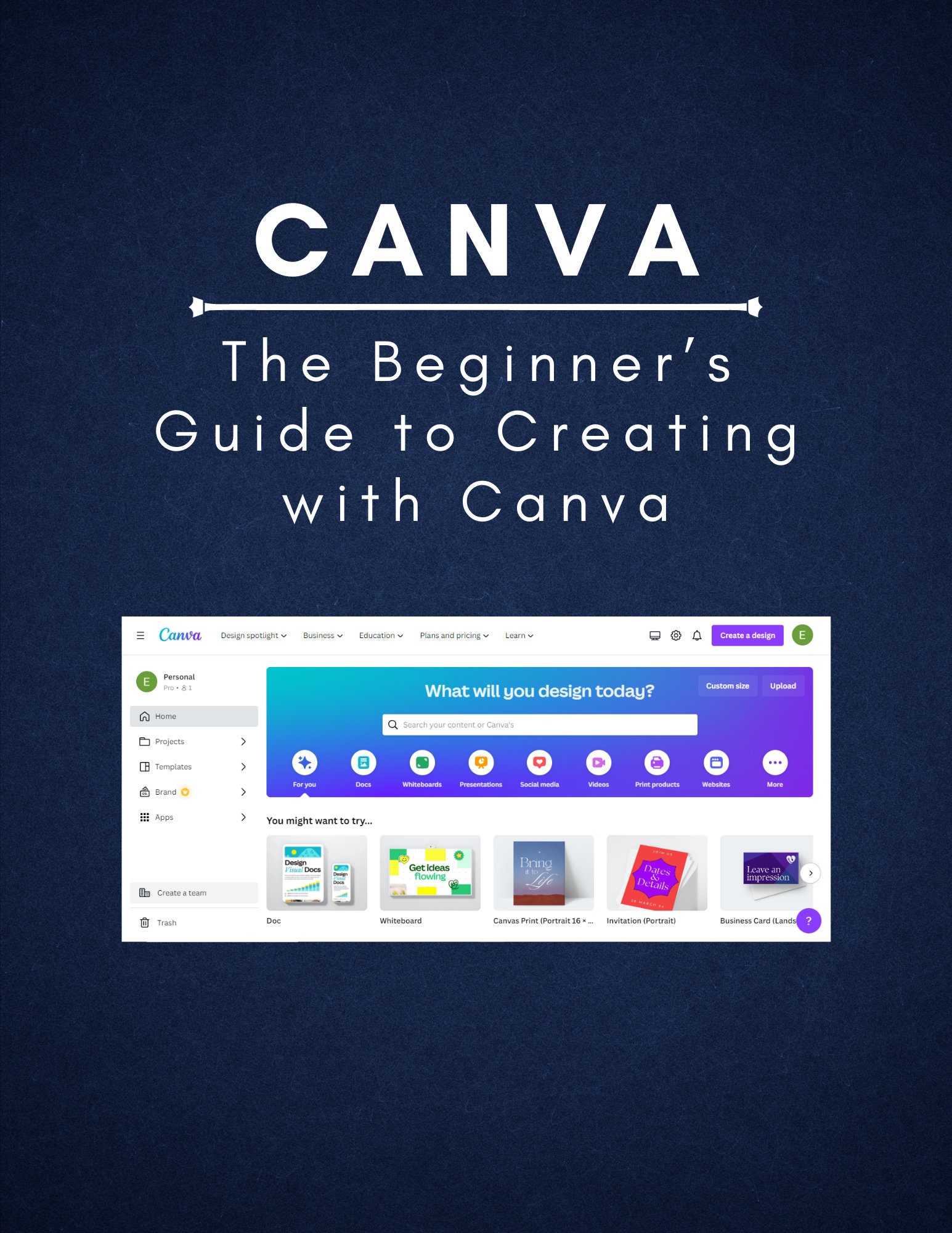 Canva How-to Guide for Beginners 17-page Downloadable E-book to Help ...